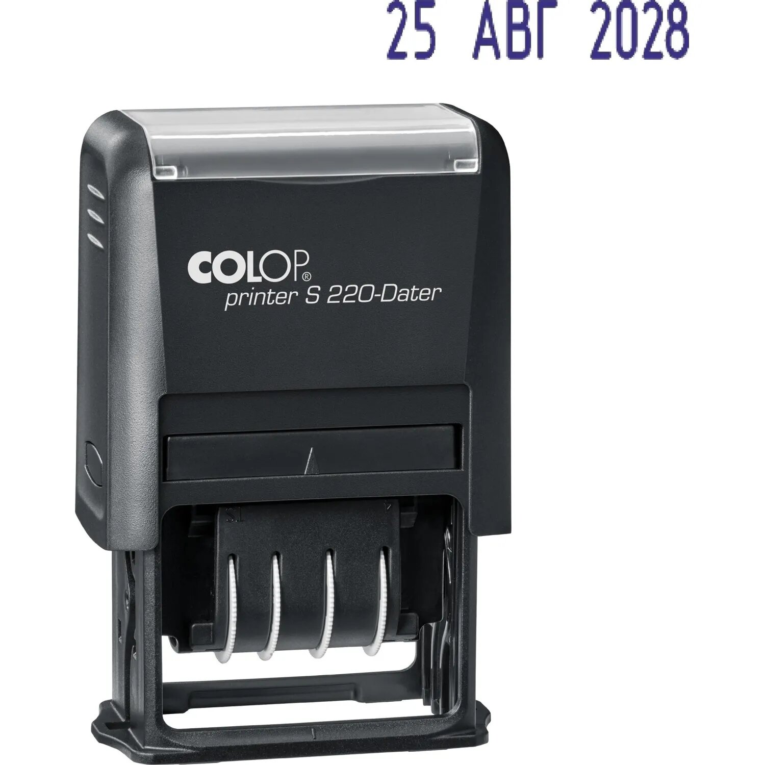 Датер автомат. пласт. S220 шрифт 4мм месяц букв. Colop