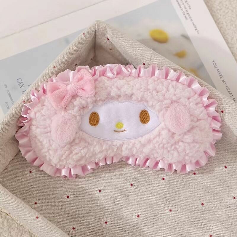 Милая мультяшная маска для сна, согревающий компресс, светонепроницаемая маска для глаз для студентов и девушек, снимает усталость глаз, мягкая и дышащая защитная маска для глаз.