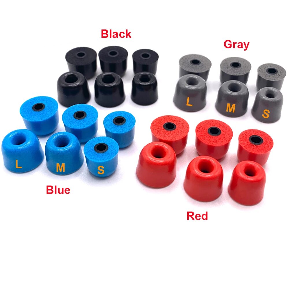 Амбушюры ANJIRUI T100 из пены с эффектом памяти 20 пар М, Gray