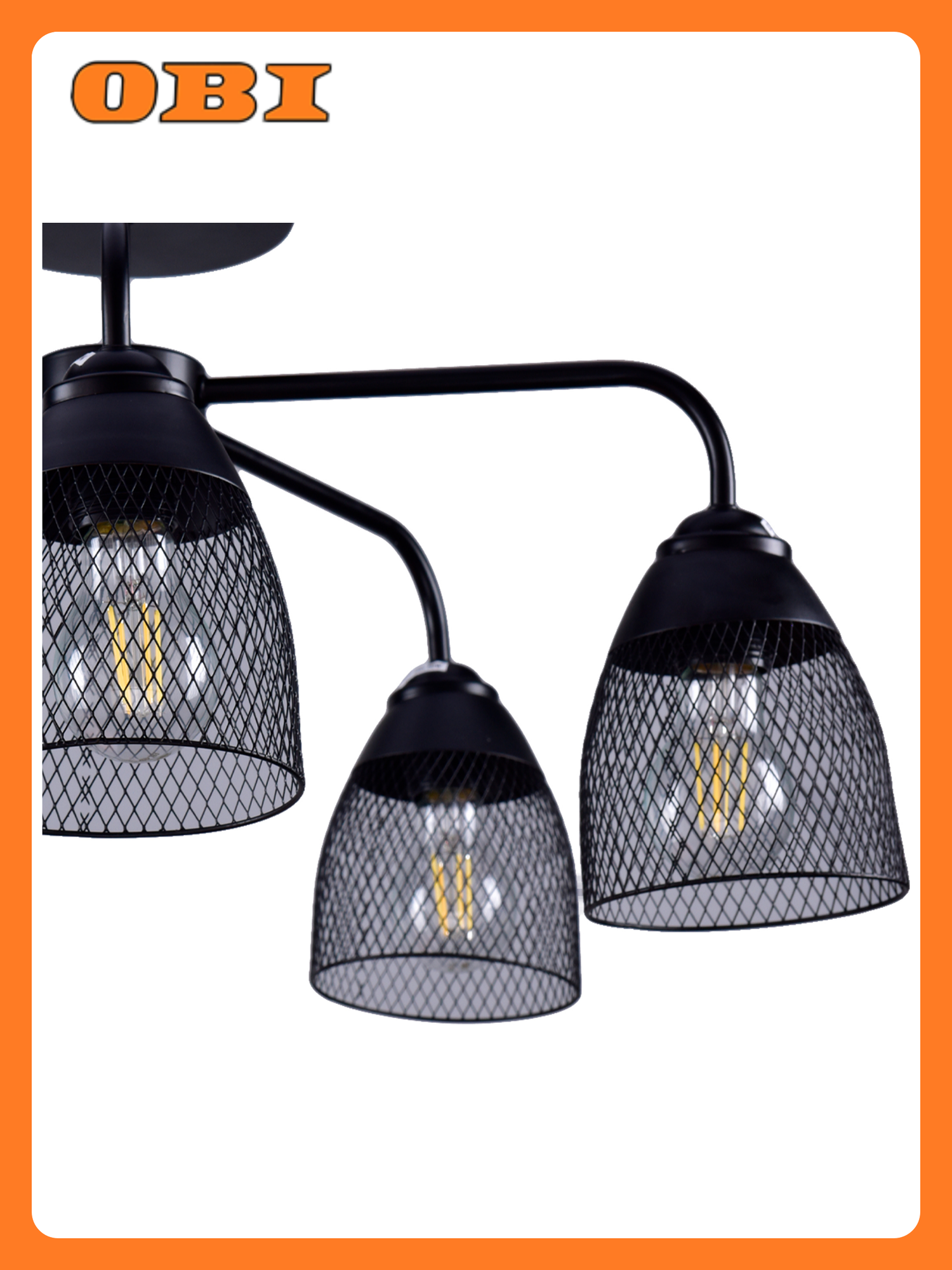 Люстра потолочная россвет 5xE27x60W, металл, черный