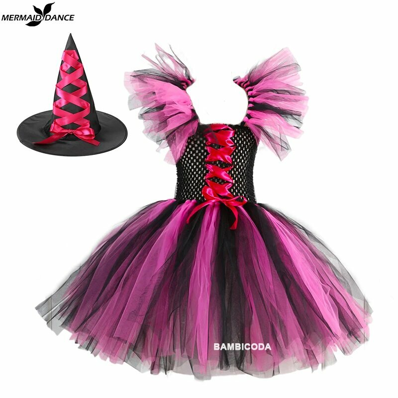 Косплей костюм ведьмы для девочки BAMBICODA Розовый, XXL(10-12Y), b1