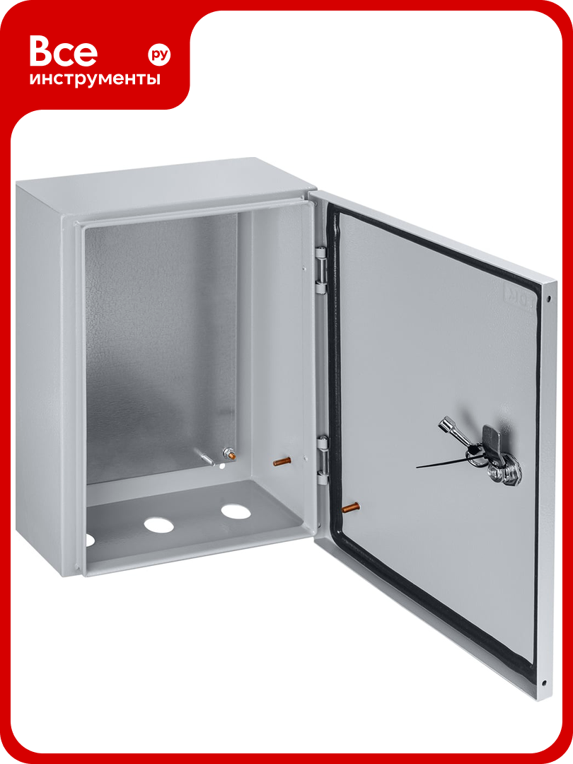 Щит с монтажной панелью TDM ELECTRIC ЩМП-1-1 IP66 SQ0905-0077, серый, 395×310×150, 1.2 мм