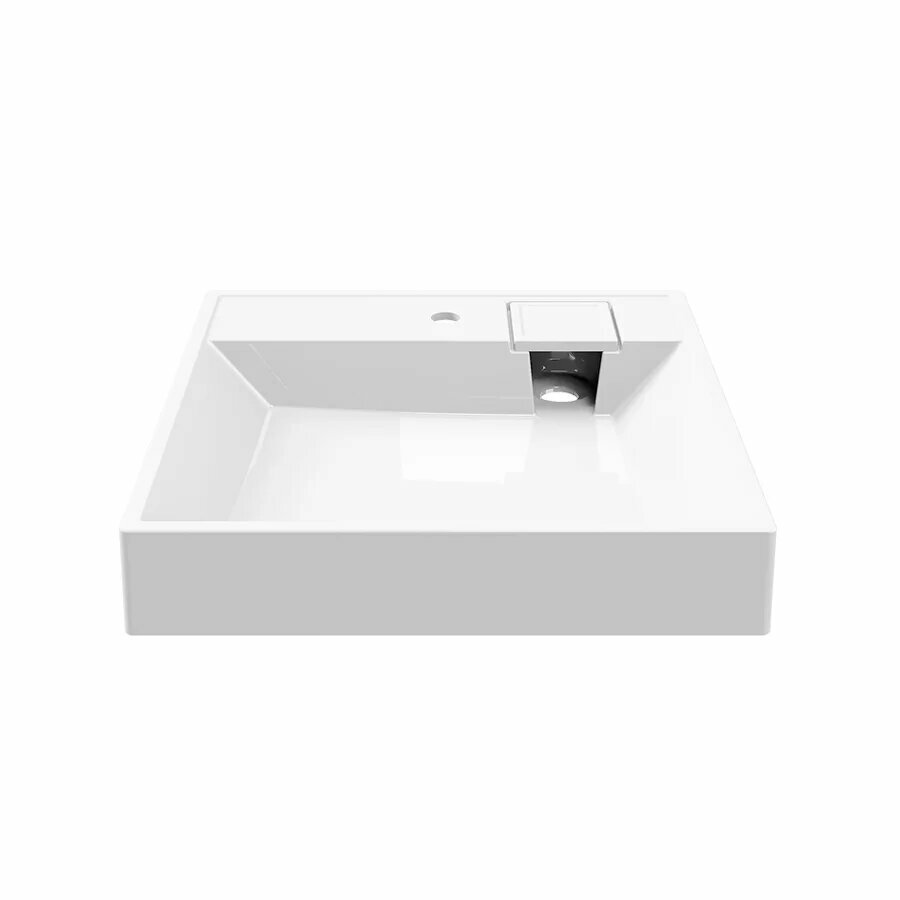 Раковина над стиральной машиной Mixline 557083 60 белая, глянцевая, раковина для ванной из литьевого мрамора, прямоугольная