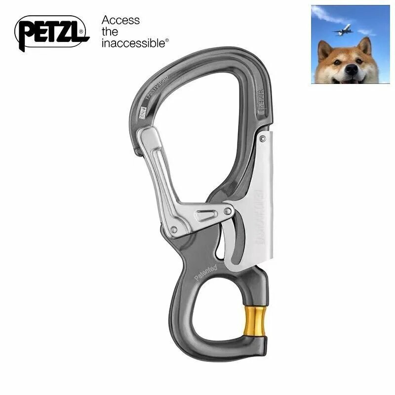 Замок Petzl EASHOOKOPEN, для скалолазания, автоматический, 160г, 25мм
