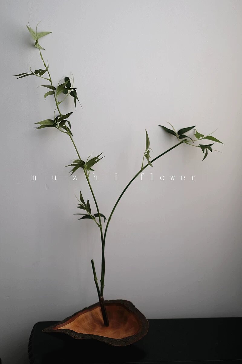 Искусственный бамбук, зеленый бамбук, искусственные цветы, украшения для гостиной, декоративные цветочные композиции,