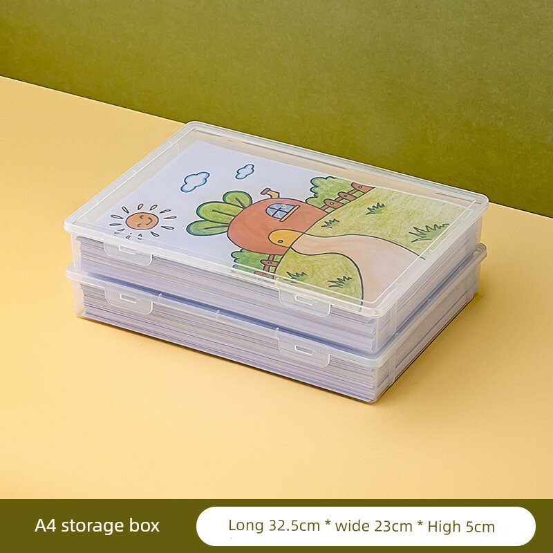 Прозрачный короб для хранения документов формата А3 для бумаги для копирования и печати, студенческих сертификатов,