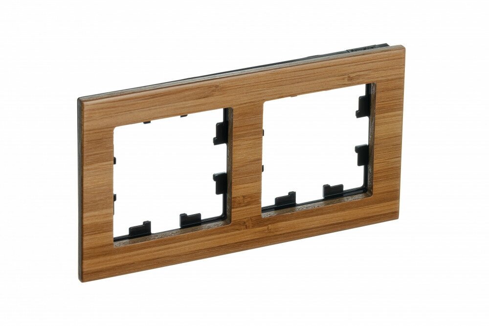 Рамка для розеток и выключателей 2 поста Atlasdesign Nature дерево бамбук ATN353202 Schneider Electric