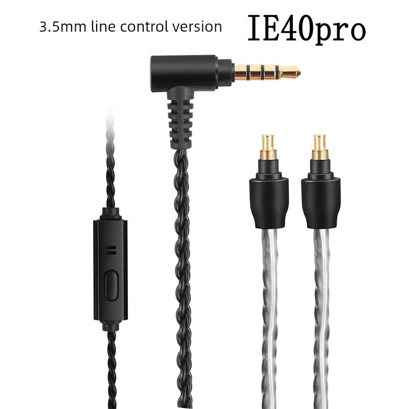 Кабель для наушников Earmax Sennheiser IE40pro, проводная версия для iPhone 12 Apple, разъем Lightning Четырёхжильный