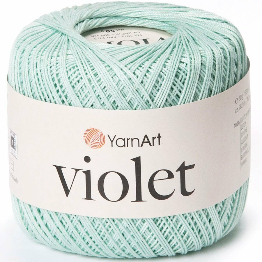 Пряжа Yarnart VIOLET 4939 мята (6 мотков)