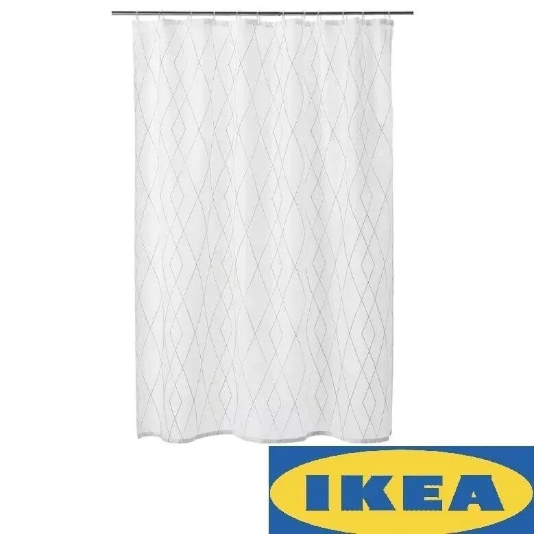 IKEA Штора для ванной высота 200 см, ширина 180 см.
