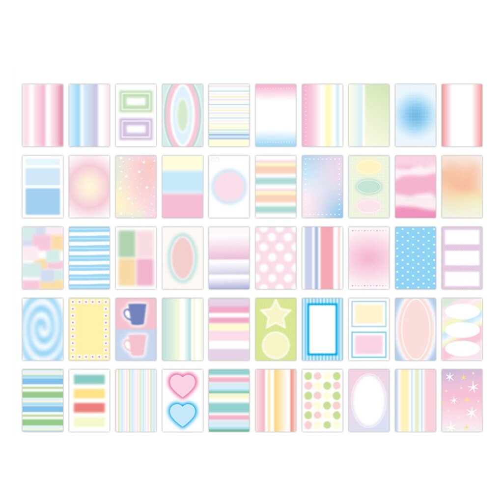 100 листов декоративной бумаги для заметок, Портативные блокноты-памятки для заметок