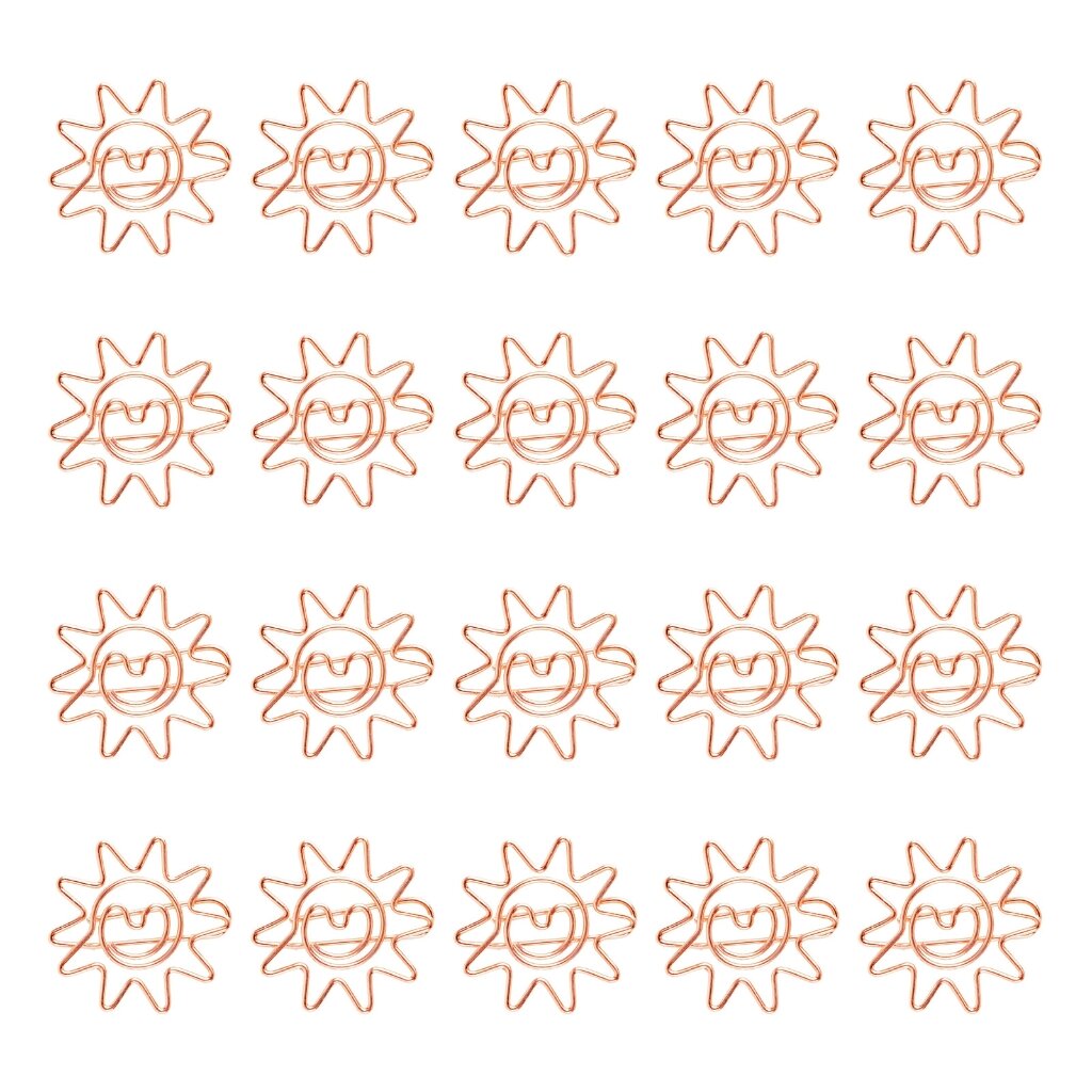 Металлические скрепки Sun Design, упаковка из 20 сверхмощных скрепок для переплета, надежно удерживающих толстые документы в офисе и школе