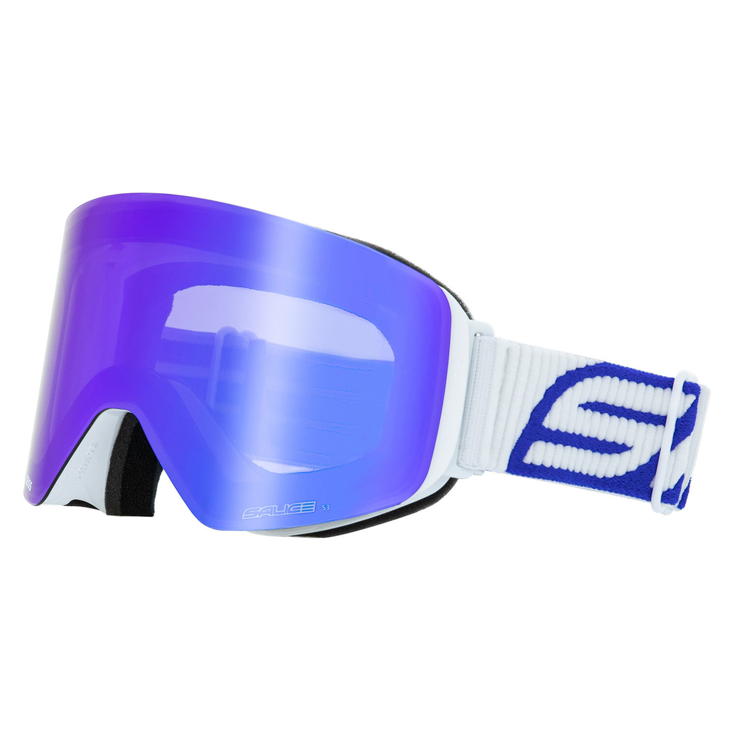 Маска горнолыжная Salice 109DARWF White-Blue/Darw Blue S3+Light Radium S1