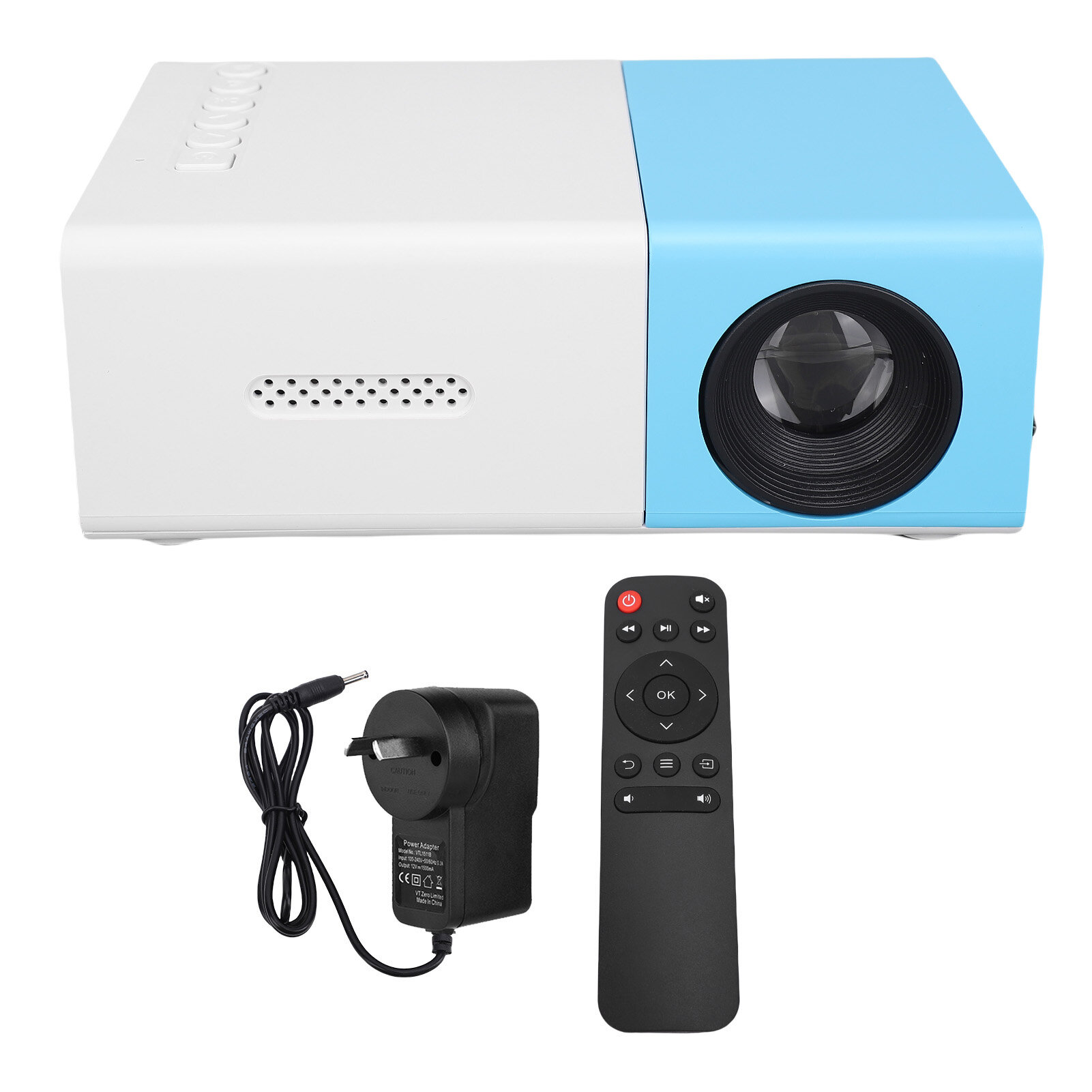 Проектор 1080p Проектор Регулируемый домашний театр Проектор на открытом воздухе светодиодный кинопроектор для iOS для Android Phone USB TV Stick Ноутбук PC AU Plug