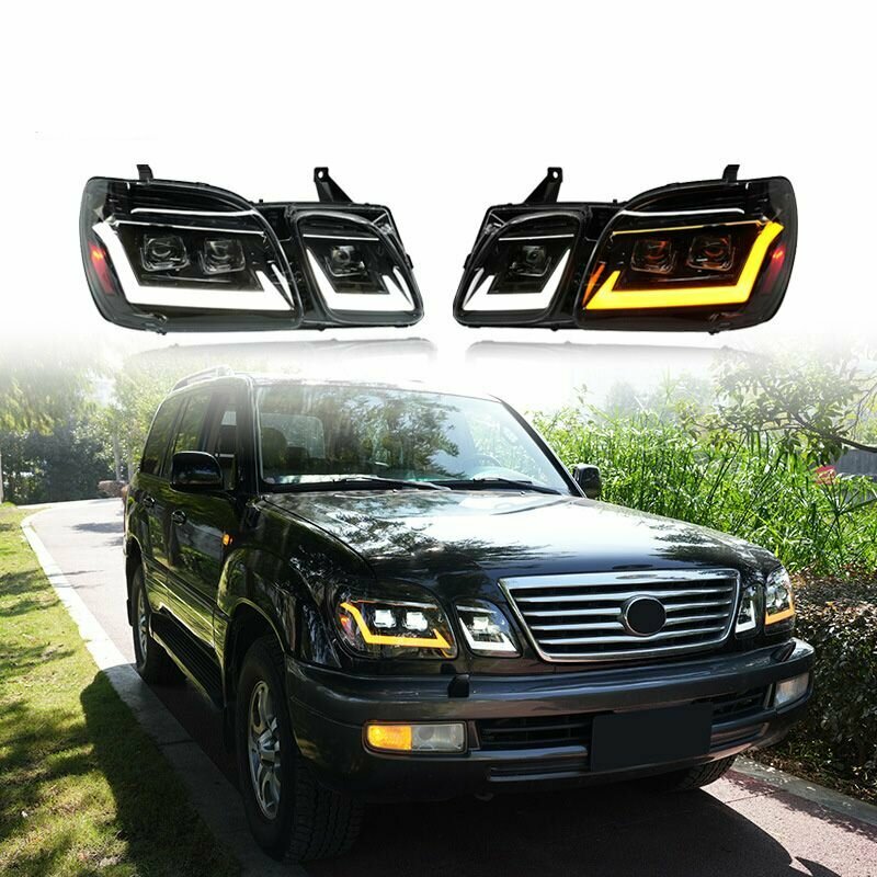 Автомобильная фара в сборе применяется к Lexus LX470 1998-2007