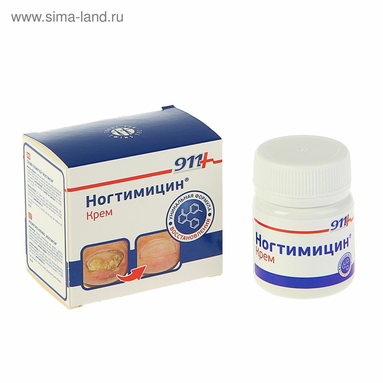 Крем от грибка ногтей 911 "Ногтимицин" 30 мл