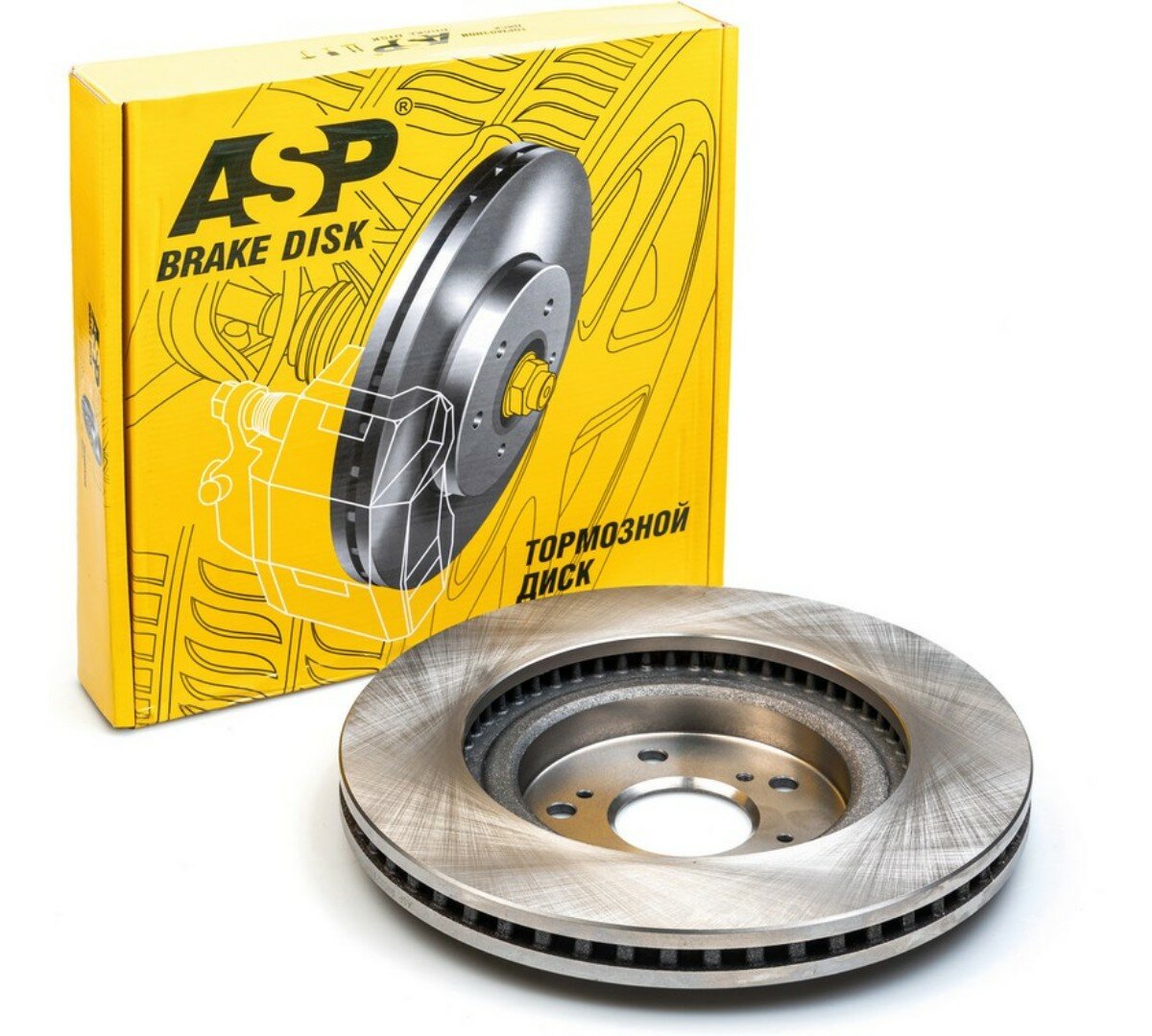 Диск тормозной ASP 300223, на переднюю ось, вентилируемый, 320 мм, Haval F7, F7x