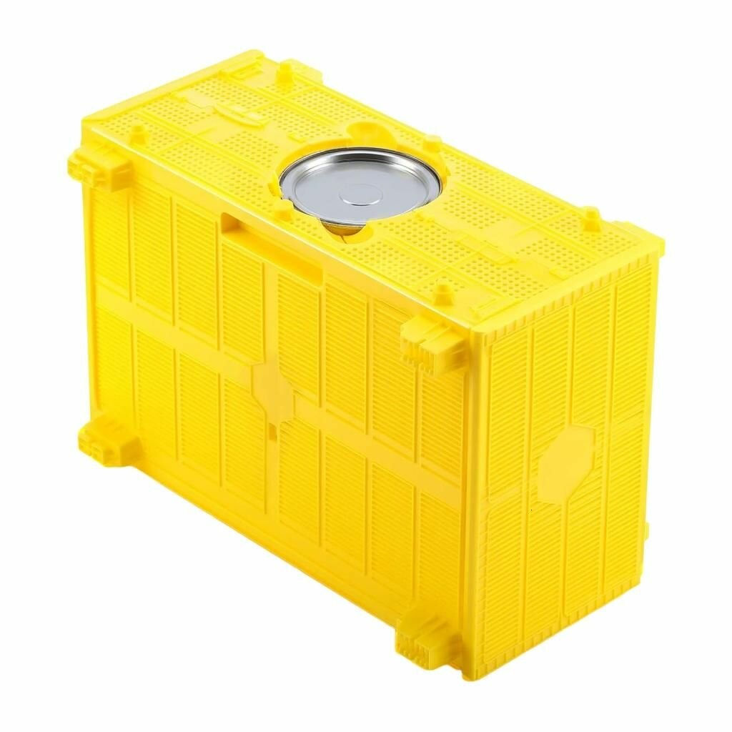 Прочные пластиковые клетки для пчел с кормушками для транспортировки улья и вывода маток