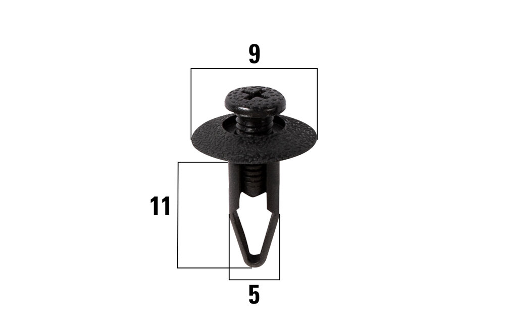 Клипсы автомобильные Nissan Almera, Maxima, Cube (материал Полиамид)