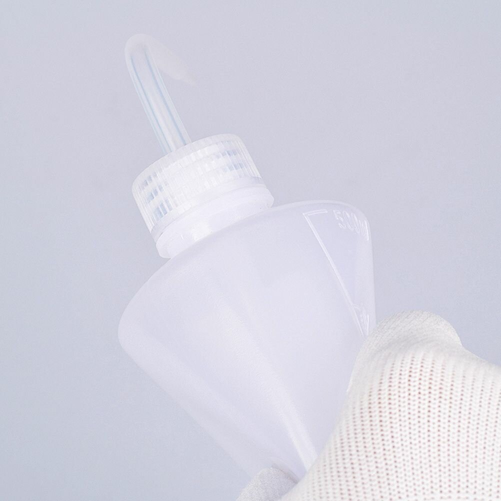 Флаконы для ухода 500 мл, непроливайка ПВХ, гибкие промывочные бутылки с делениями, комплект 2 шт для дома и поездок, удобный контроль расхода