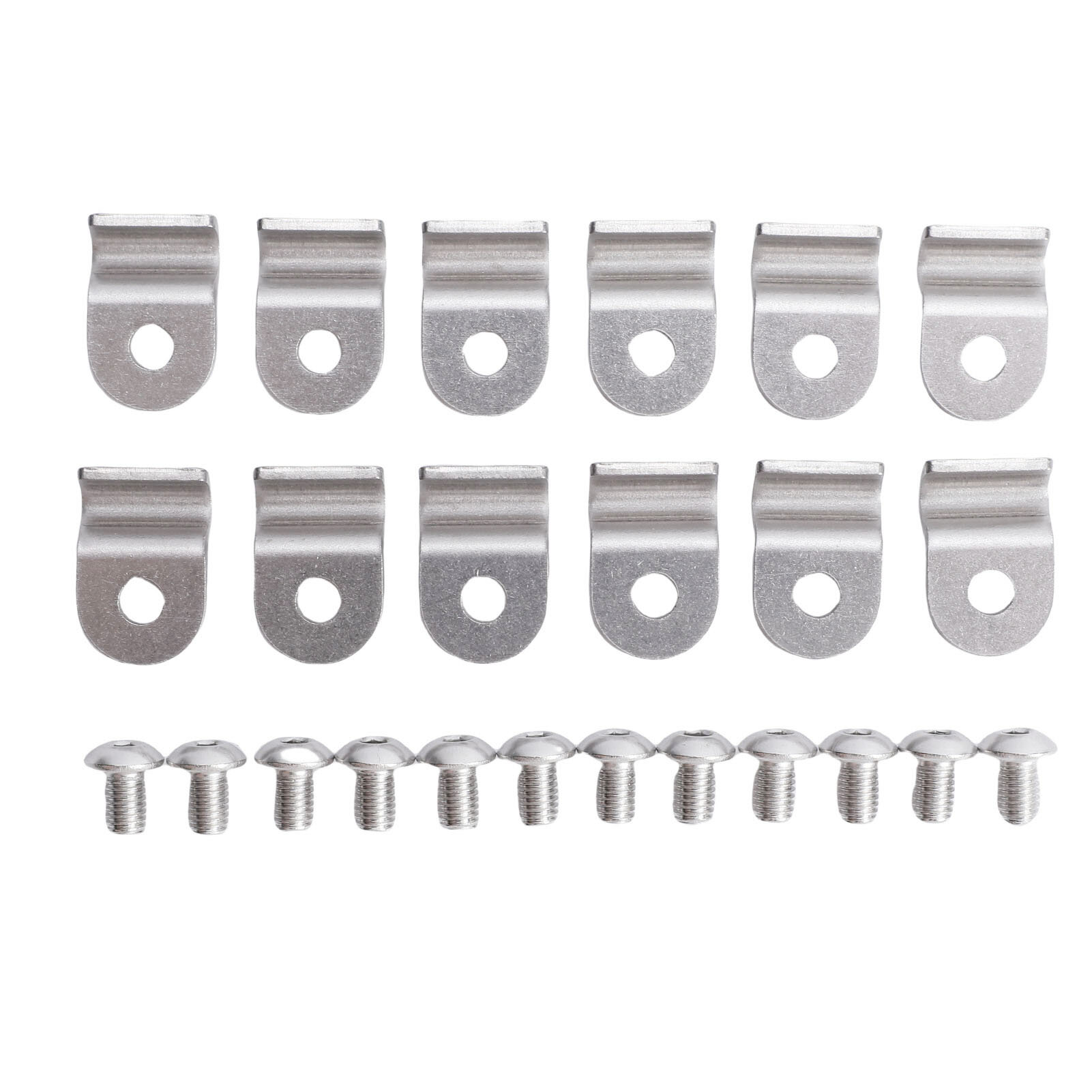 Зажим тормозной магистрали из нержавеющей стали 3/16 дюйма с винтом Универсальный универсальный хомут тормозного шланга для уличного грузовика