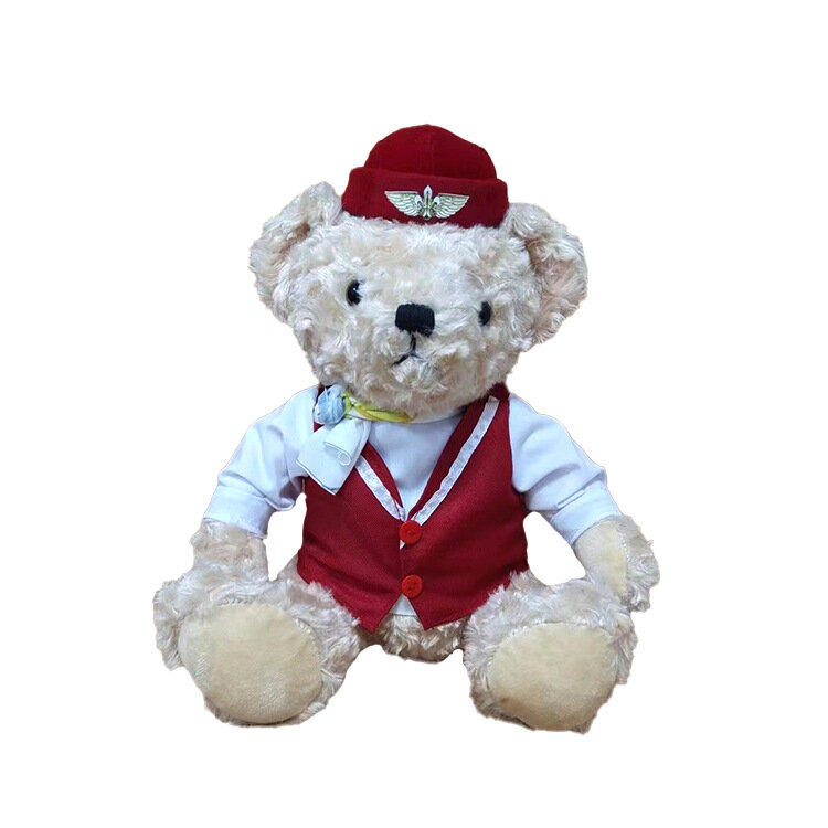 Полицейская форма медвежонка куклы мотоцикла железная езда дорожная полиция медвежонок против мошенничества плюшевый