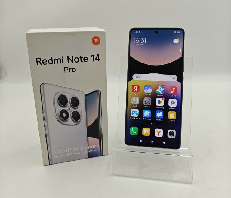 Смартфон Xiaomi Redmi Note 14 Pro 8/256 ГБ, фиолетовый (Aurora Purple), 120 Гц, 200 Мп, 4G, Android 14 (RU версия)