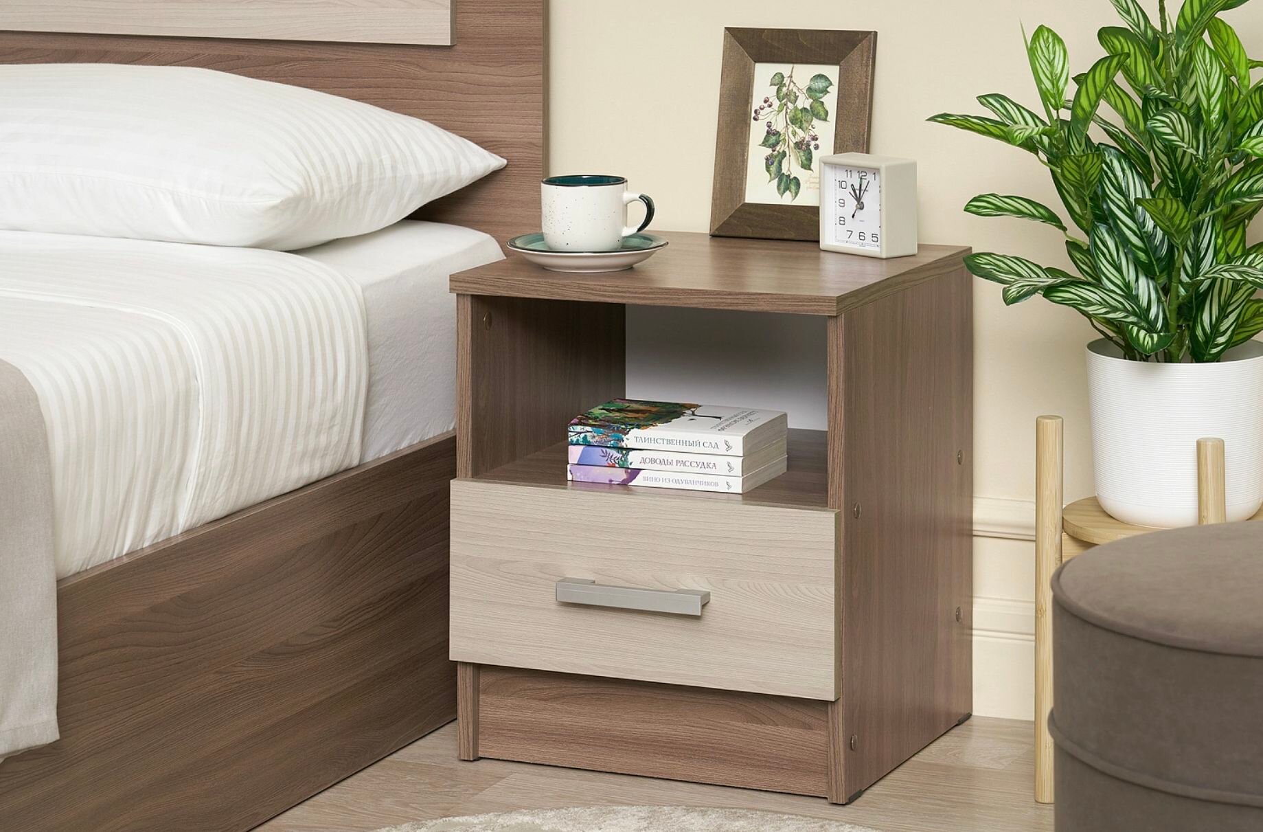 Тумба прикроватная Эко ясень шимо