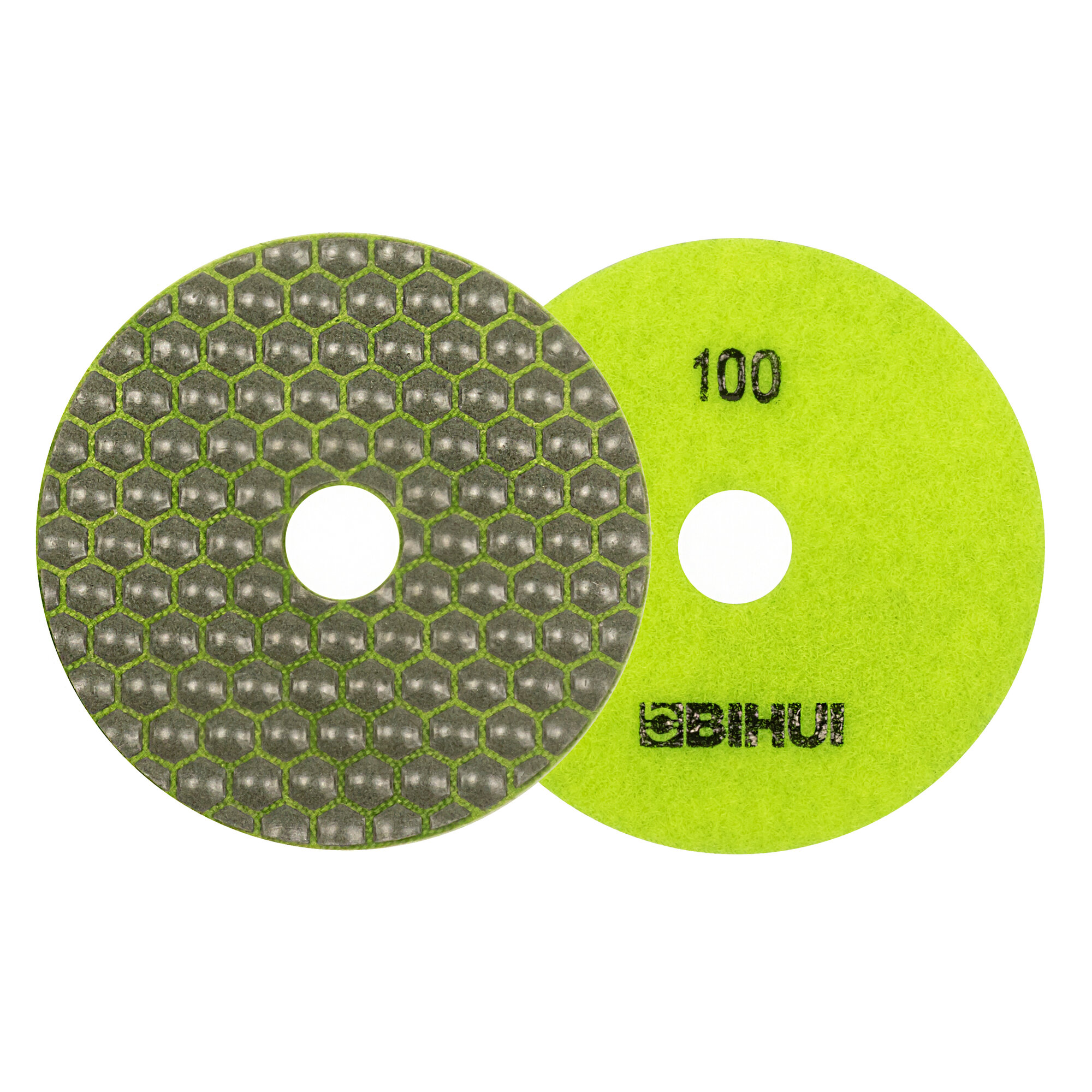 Круг алмазный гибкий (черепашка) BIHUI Ø100мм, зерн.#100, для сухой полировки, арт. DPP410