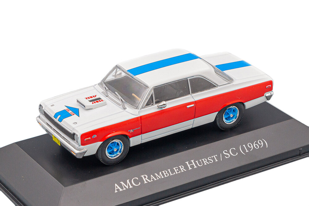 Модель коллекционная ALTAYA Amc rambler hurst/sc белый с красным и синим