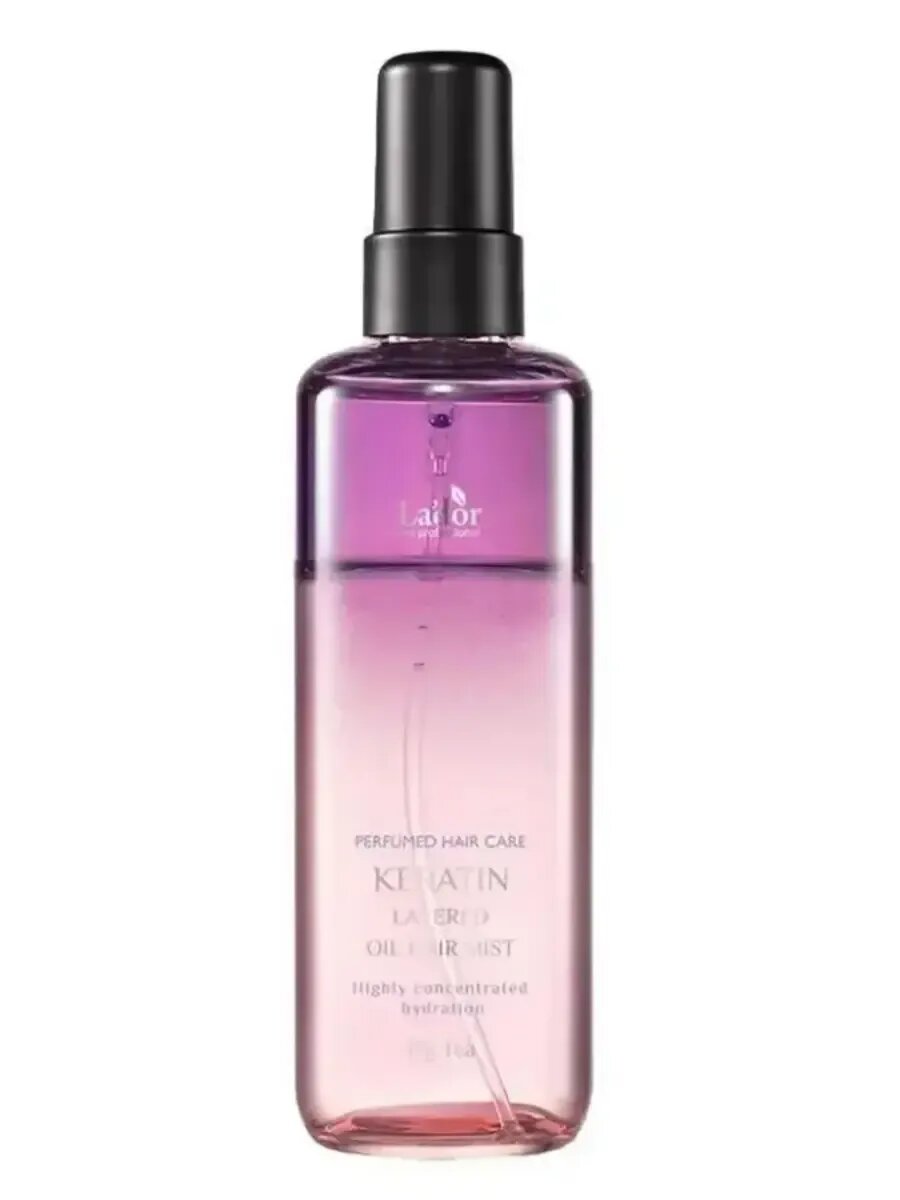 Эссенция Lador Keratin Layered Oil Mist - Fig Tea, Спрей-мист двухслойный для сухих волос, 130 мл