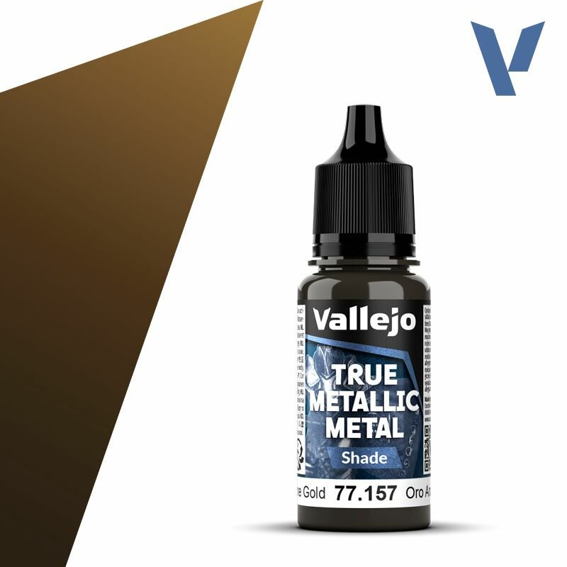 Краска акриловая Vallejo True Metallic Metal Shade Arcane Gold 77.157