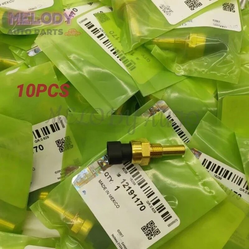 Датчик температуры охлаждающей жидкости для GM CHEVROLET AVEO AVEO5 MALIBU BUICK REGAL LACROSSE CADILLAC CTS, 10 шт, 12191170, 12608814