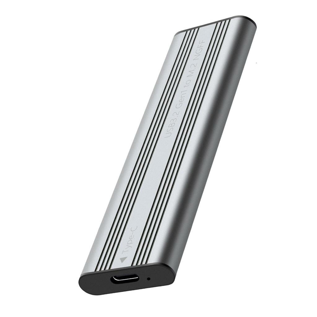 Корпус для M.2 SSD с USB 3.2 Type C, Серебро