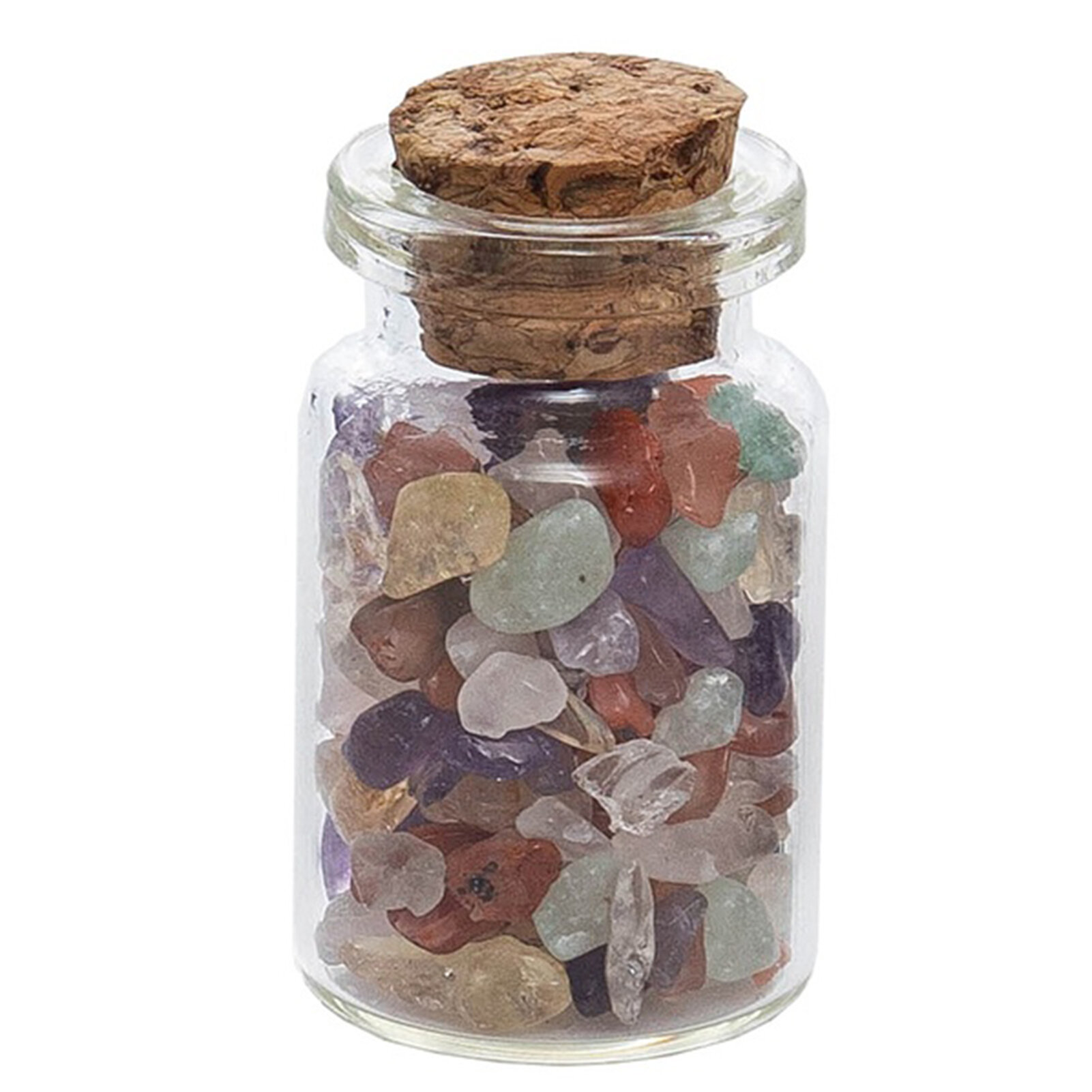 Бутылка желаний с натуральными кристаллическими нерегулярными камнями, цветы: Фиолетовый, Белый, Красный, Розовый, Желтый, Зеленый, Многоцветный, размер: 40*25мм, вес упаковки: 21г, размер упаковки: 60*50*30мм, количество: 1 шт, для медитации, исцеления,