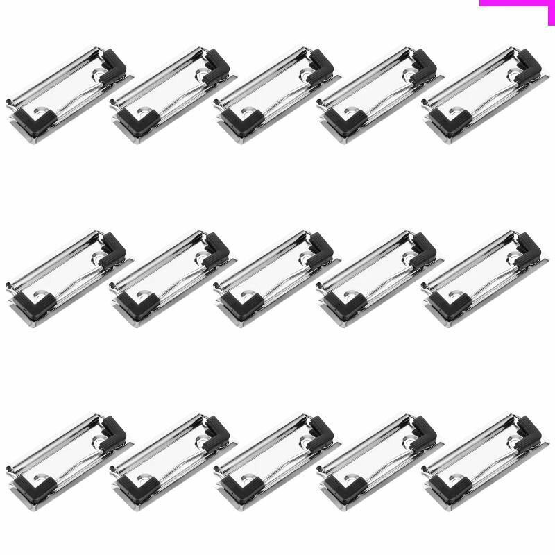 Металлические зажимы для папок, переплеты, зажимы для планшетов, офисные ручки, 15 шт.