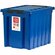 Ящик п/п Rox Box 500х390х405 мм с крышкой и клипсами, на роликах, 50 л. синий 18...