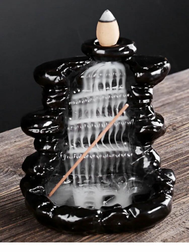 Подставка для благовоний / Микроландшафт, курильница, стелющийся дым