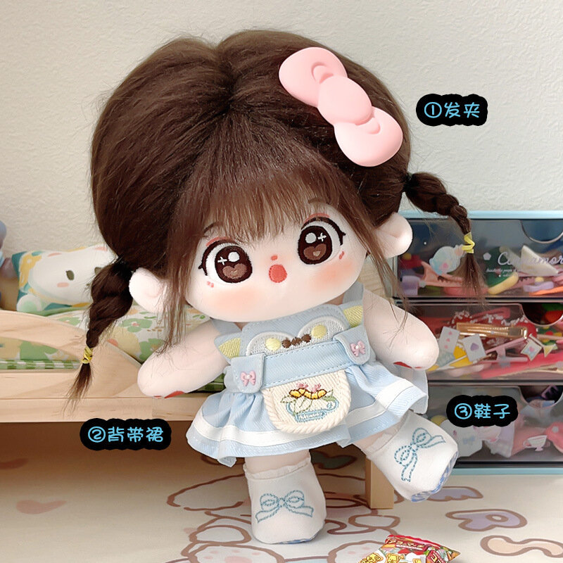 20 см хлопковая кукла девочка с каркасом, одежда для куклы, обнаженная кукла, игрушка для переодевания, подарок, в наличии