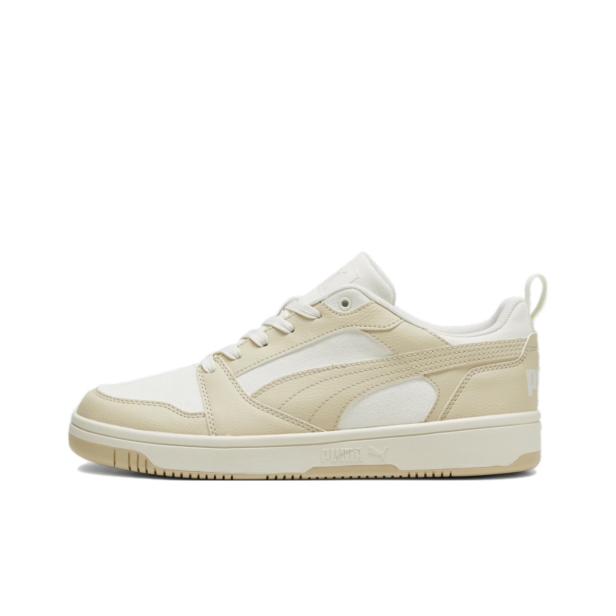 Кроссовки PUMA Rebound V6, размер EU 39 стопа (25CM), бежевый/белый — фото 1