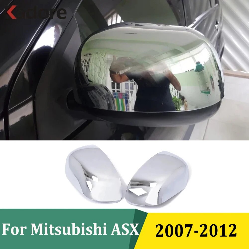 Для Mitsubishi ASX RVR Outlander Sport 2007 2008 2009 2010 2011 2012 хромированная крышка зеркала заднего вида на боковую дверь, накладка, автомобильные аксессуары
