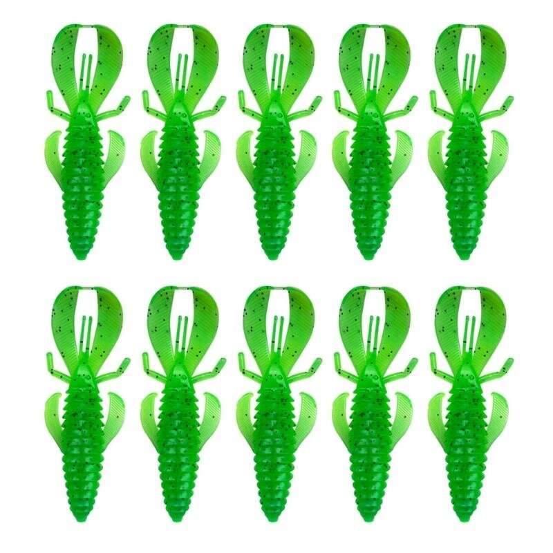 10 шт. Приманивает рыбацкие черви пластик, бутоны травы зеленые