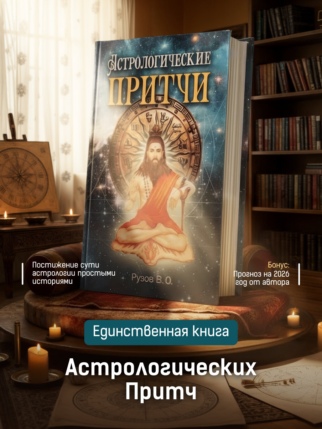 Книга "Астрологические притчи". Астрология. Джйотиш. Рузов В. О.