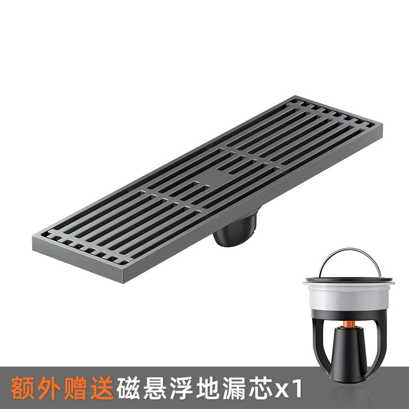 Запахонепроницаемый напольный слив с большим сливом, магнитный левитационный сердечник, невидимый напольный слив для ванной, слив для стиральной машины с запахонепроницаемым сердечником