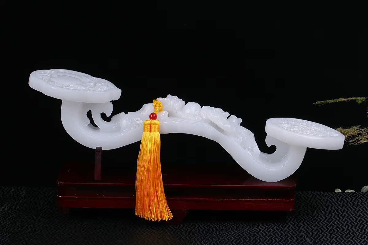 Натуральный афганский белый нефритовый пиксиу руйи орнамент для дома и офиса, декоративный подарок из нефрита