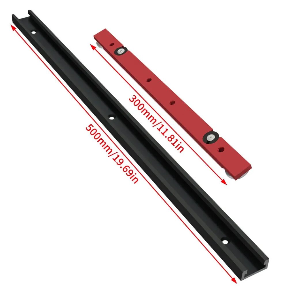 Т-образная направляющая и Т-образный ползунок, комплект алюминиевых направляющих для торцовочной планки, Измерительный стержень для настольной пилы