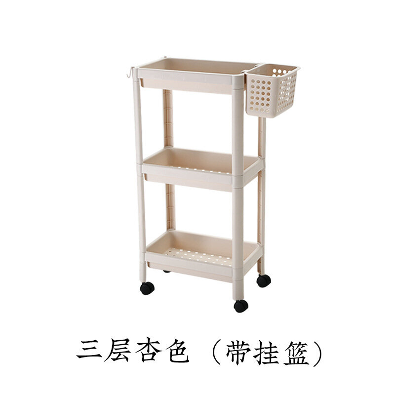 Напольная стойка для хранения, многослойный органайзер, тележка для кухни, спальни, ванной, мобильная стойка для хранения с колесами