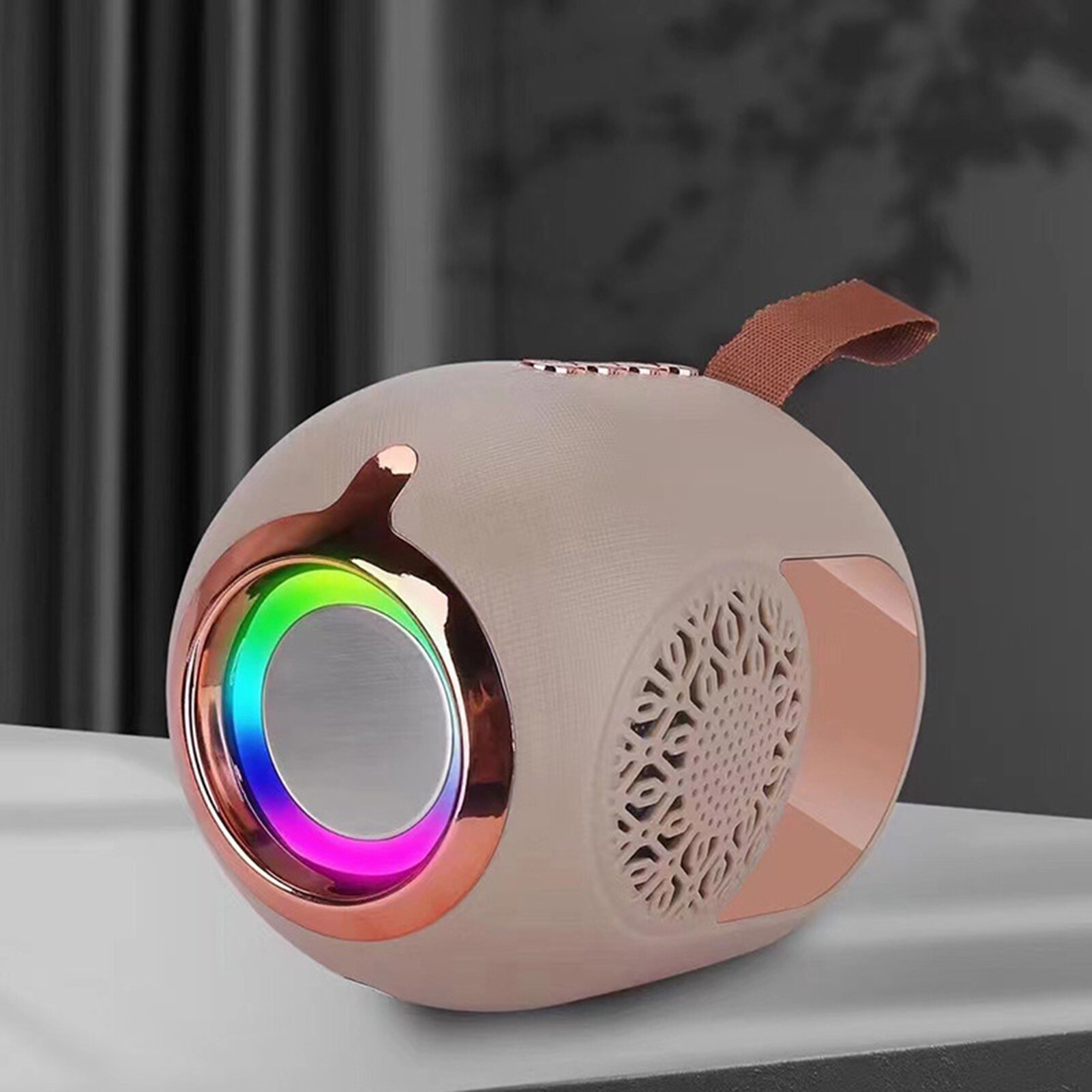 -колонка маленькое золотое яйцо портативная мини-карта творческий подарок TWS аудио разноцветный свет подарок Золотой