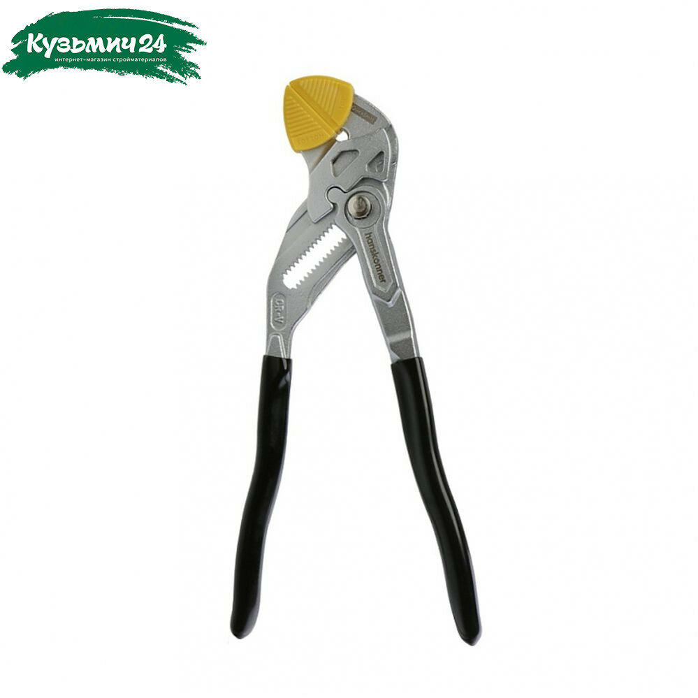 Клещи переставные Hanskonner HK1020-09-A250, кнопочный шарнир, длина 250 мм