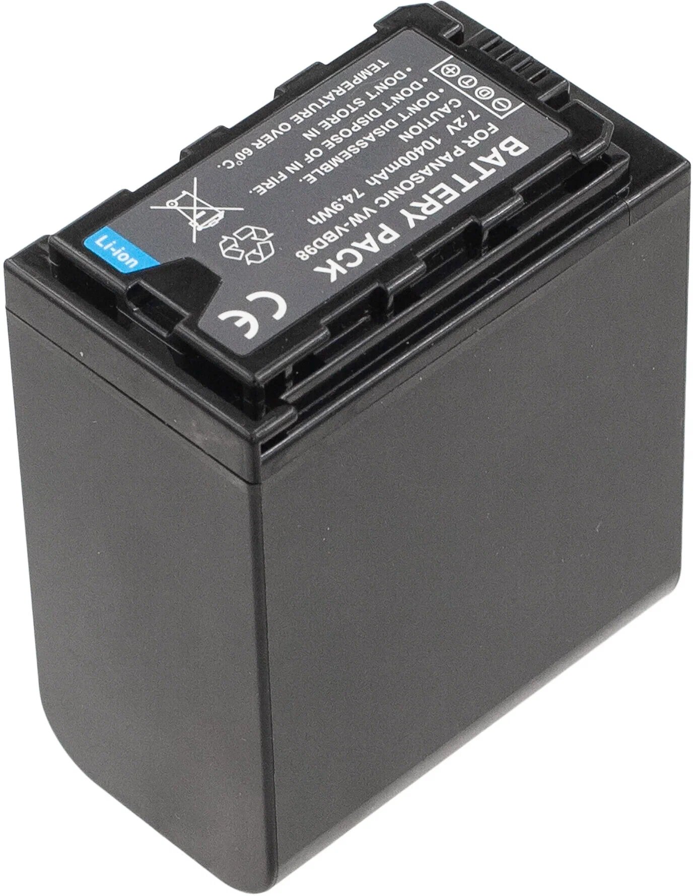 Аккумуляторы DIGITAL VW-VBD98 для Panasonic AJ-PX270, AJ-PX298, AJ-PX298MC, HC-MDH2, AG-FC100MC, AG-DVX200MC ( 10400mah )